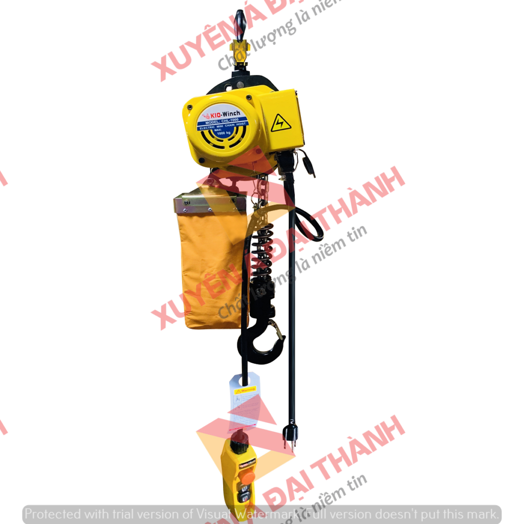 PALANG XÍCH ĐIỆN MINI 1 TẤN KIO- WINCH MODEL CHL-1000 CHẤT LƯỢNG CAO ...